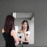 China Wholesale self-adhesive acrylic mirror wall mirror Shatterproof Flexible Plastic Mirror Sheets for Bedroom Home Gym Door for sale