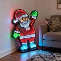 China Factory Wholesale Infinite Tunnel Lights Thousand-Layer Mirror 3D Abyss Lamp Lights Christmas Infinite Mirror Tunnel Light for sale