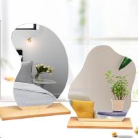 China Best Sell Wholesale Irregular Mirror Cloud Shaped Girls Handmade Diy Mirror Acrylic Makeup Mirror Wholesale for sale