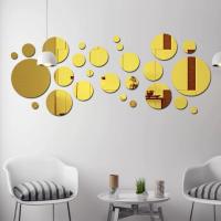 China Shatterproof PMMA Acrylic Mirror Sticker Decorative acrylic mirror Mirror wall panel custom shape and size laser cut for sale