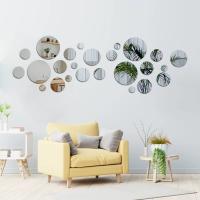 China Shatterproof PMMA Acrylic Mirror Sticker Decorative acrylic mirror Mirror wall panel custom shape and size laser cut for sale