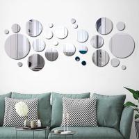 China Shatterproof PMMA Acrylic Mirror Sticker Decorative acrylic mirror Mirror wall panel custom shape and size laser cut for sale