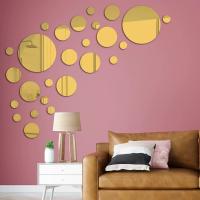 China Shatterproof PMMA Acrylic Mirror Sticker Decorative acrylic mirror Mirror wall panel custom shape and size laser cut for sale