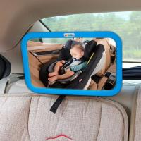 China Baby Car Seat Mirror Rear Facing Infant Backseat View Mirror Shatterproof 360° Rotatable Baby Observation Rearview Mirror for Car Headrest for sale