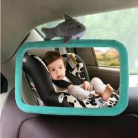 China Baby Car Seat Mirror Rear Facing Infant Backseat View Mirror Shatterproof 360° Rotatable Baby Observation Rearview Mirror for Car Headrest for sale