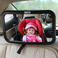 China Baby Car Seat Mirror Rear Facing Infant Backseat View Mirror Shatterproof 360° Rotatable Baby Observation Rearview Mirror for Car Headrest for sale