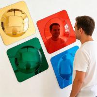China PMMA Acrylic Convex Wall Mirror Safety Bubble Mirror Anti-Theft Ecofriendly Backing Durable for Kids Sensory Development for sale