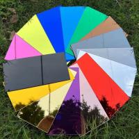 China Colored Acrylic Mirror Red Green Blue Gold Laser Cuttable Decor Mirror Sheet for sale