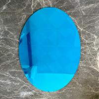 China 40 x 60cm Oval Anti Fog PC Mirror Security Checkpoint Shatter Resistant OEM Custom Size for sale