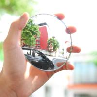 China 4 Inch Shatterproof Handheld Acrylic Convex Mirror Wide Angle Travel Selfie Custom OEM Summer Wholesale for sale