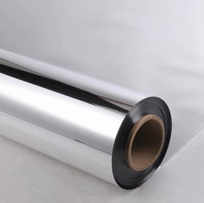 China PET Mirror Chrome Silver Roll Film Self Adhesive Wedding Decoration Vinyl DIY Craft Cuttable Sheet for sale
