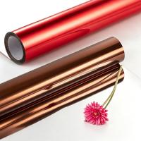 China Silver Self Adhesive PET Mirror Vinyl Film Car Sticker Decoration Roll Cuttable Craft Sheet for sale
