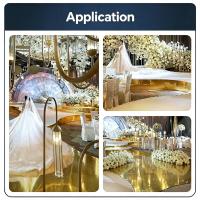 China PET Mirror Chrome Silver Roll Film Self Adhesive Wedding Decoration Vinyl DIY Craft Cuttable Sheet for sale