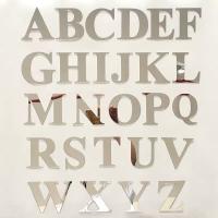 China Wholesale 26 Alphabet Acrylic Mirror Wall Stickers DIY Letter Decals OEM Factory for Kids Cafe and Dorm Decor for sale