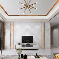 China 8 Pack Bronze Rectangle Self Adhesive Acrylic Mirror Wall Stickers Vintage PMMA Peel Stick Hallway Living Room Panel for sale