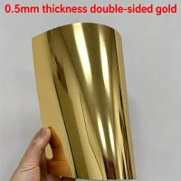 China Gold Plastic Mirror Panel Clear Mirror Effect Unbreakable Photography Reflection Photo Prop Sheet for sale