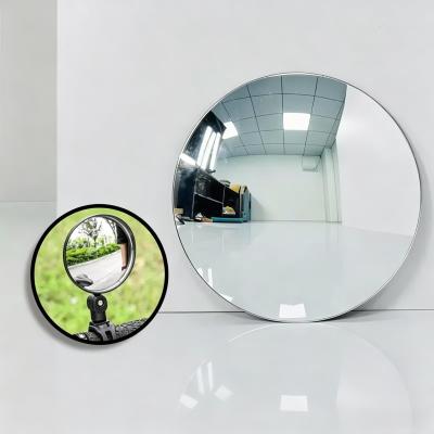 China Multi Application Acrylic Convex Rearview Mirror Shatterproof PMMA Stroller Bicycle Helmet Scooter Wide Angle for sale