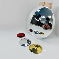 China Custom Convex Height Acrylic Convex Mirror PMMA Shatterproof Adjustable Curvature Radius Wide Angle View for sale