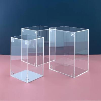 China Customizable Magnetic Acrylic Showcase Box High Clarity Transparent Display Case for Collectible Figures for sale