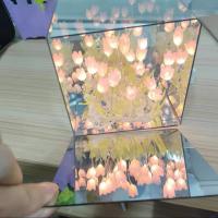 China Unbreakable Safety Acrylic Semi-Transparent Mirror Sheet 2.0mm 1220x1830mm Shatterproof Panel for sale