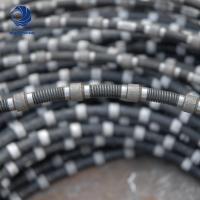 China High Quality diamond wire saw cutting rope / steel wire saw rope cutting electroplated sintered beads for the wire saw machine for sale