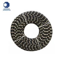 China High Quality diamond wire saw cutting rope / steel wire saw rope cutting electroplated sintered beads for the wire saw machine for sale