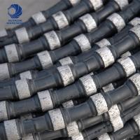 China High Quality diamond wire saw cutting rope / steel wire saw rope cutting electroplated sintered beads for the wire saw machine for sale