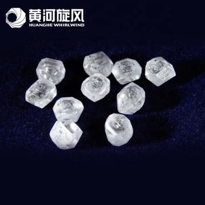 China HUANGHE WHIRLWIND 5-8carat rough White lab grown HPHT CVD synthetic diamond for sale