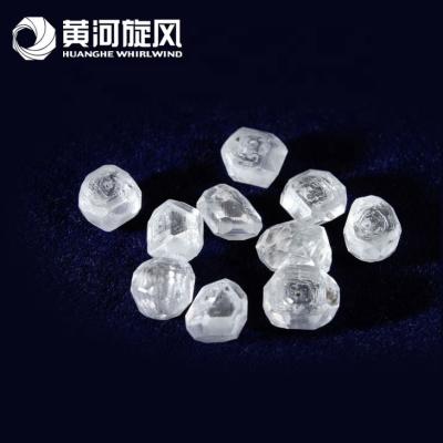 China HUANGHE WHIRLWIND Rough VVS Lab grown White HPHT Diamond / Big Size Synthetic CVD Loose Stone for sale