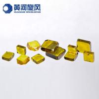 China Yellow Single Crystal Diamond Plates Crystal diamond cutting tools Diamond for sale