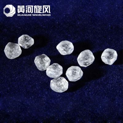 China White DEF VVS HPHT artificial diamond rough / 1.5 carat diamond price HENAN HUANGHE WHIRLWIND for sale