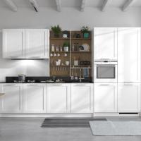 China White Solid Wood Indoor Kitchen Island Cabinets With Drawers Basket Equipped Cupboard for sale