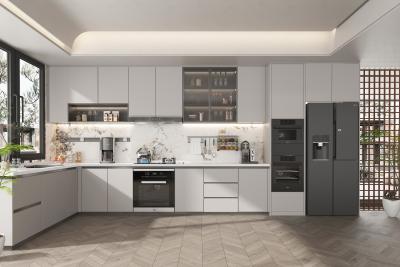 China Trendy Easy Clean Island Kitchen Cabinet Unit Set Modular Customized Size for sale