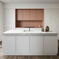 China Light Luxury Design Kitchen Island Unit / Wood Melaine 10x10 Kitchen Island for sale