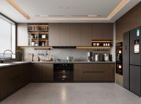 China 18mm Carcase Modular High End Modern Kitchen Cabinets White Lacquer Combine Bookshelf Wooden Cupboards for sale