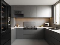 China MC World Best High End Kitchen Cabinets / Top Rated Rta Kitchen Cabinets For Apartment Hotel for sale