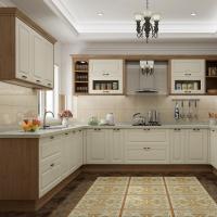 China Contemporary Readymade Kitchen Pantry Cabinets Eco Friendly MDF White for sale