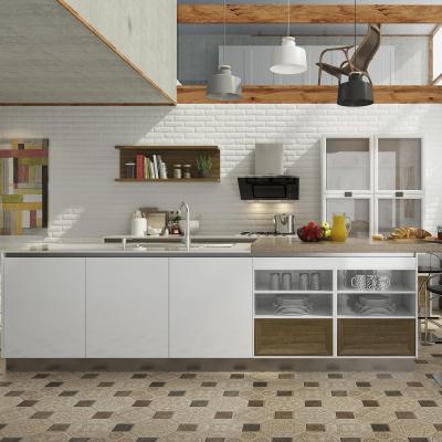China Multiple Turquoise Traditional Kitchen Units Storage Cabinets Particle Board Carcass for sale