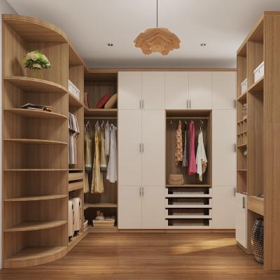 China Shaker Style MDF Island 10x10 Walk In Closet Adjustable Built In Walk In Wardrobe for sale