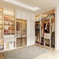 China Anti Scratch Modern Farmhouse Walk In Closet Storage With Particle Board for Hotel Villia for sale
