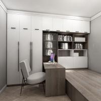 China Matte White​ Finish Flat Packed Swing Door Wardrobe Furniture Scratch Resistant For Bedroom for sale