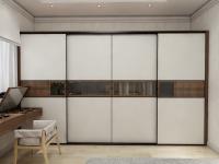 China Adjustable Large Sliding Door Wardrobe Modular Closet Storage With 18mm E1/E0 Chipboard Door for sale