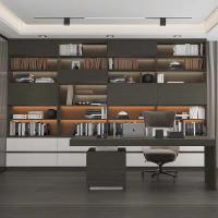 China E1 Mdf Board Matt Finish Living Room Furniture Sets Custom Showcase Glass Display Bookcase for sale