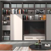 China Lacquer Finish TV Entertainment Stand Media Console Modern Minimalist Fitted Tv Unit for sale