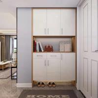 China Entryway Customized Wooden Slimline Shoe Storage Cabinet  Plywood Hardwood for sale