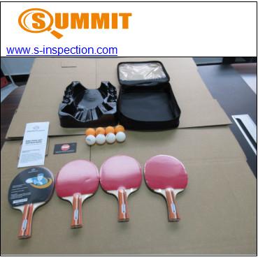 China Ping Pong Sets Finished Goods Inspection , ISO Summit Inspection Services for sale