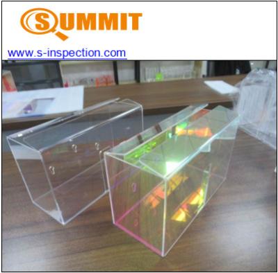 China Acrylic Tissue Box Product Quality Inspection Services UL RoHS for sale