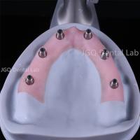 China Custom Dental Implant Screw Retained Crown Hybrid Dentures Zirconia Angled Abutment China Lab for sale