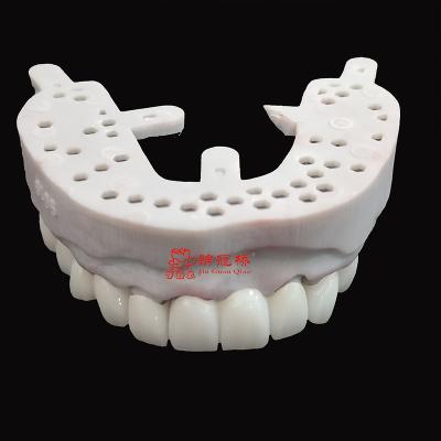 China High Precision CNC Milled Zirconia Crown and Bridge With Esthetic Design Fast Delivery for sale