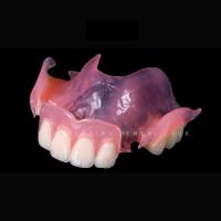 China Valplast Flexible Removable Dentures Aesthetically Dental Prosthesis Pink Base for sale